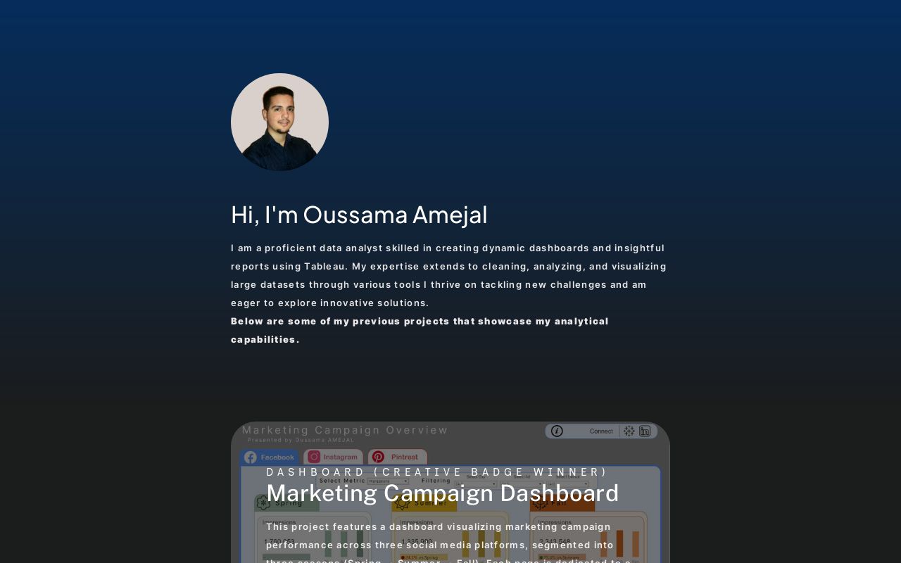 Oussama amejal portfolio